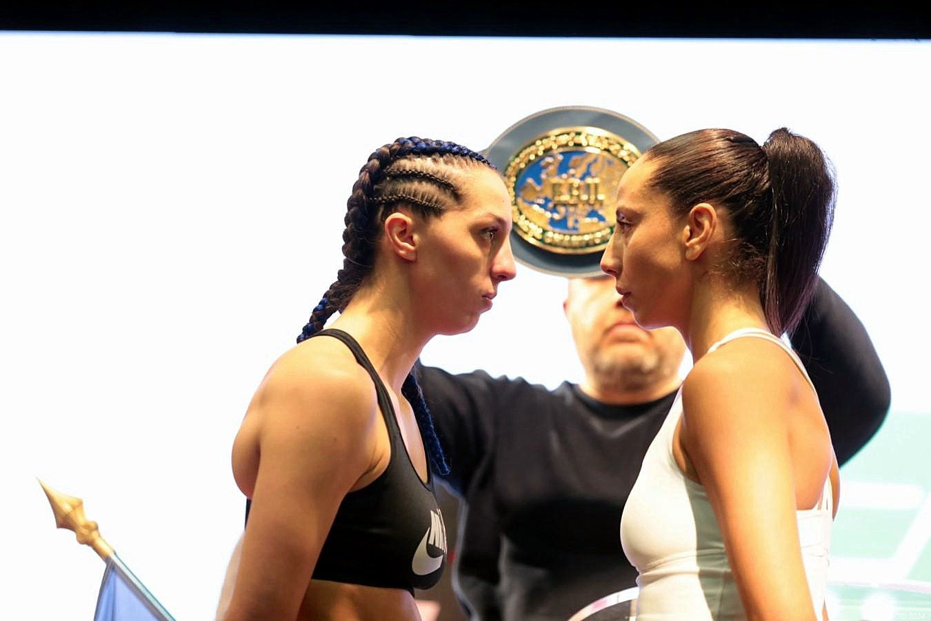 Pesée du championnat d'Europe R. Ayadi vs L. Boudersa - BoxeNet.fr