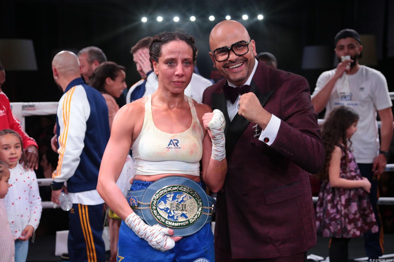Rima Ayadi devient championne d'Europe des super-plumes - BoxeNet.fr